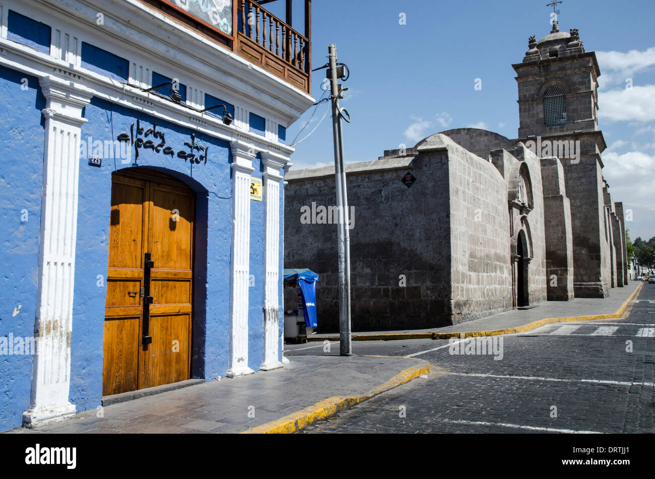 Traditional architecture in Arequipa city. Arequipa. Peru. UNESCO World ...