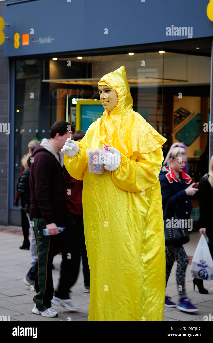 Street Artist Center Of Nottingham,UK Stock Photo - Alamy