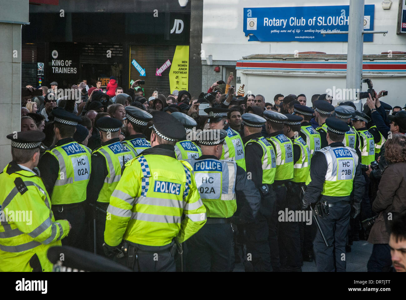 White defence league rally hi-res stock photography and images - Alamy