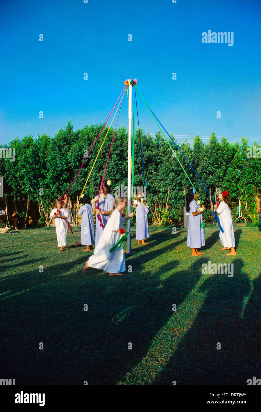 Maypole dancing hi-res stock photography and images - Alamy