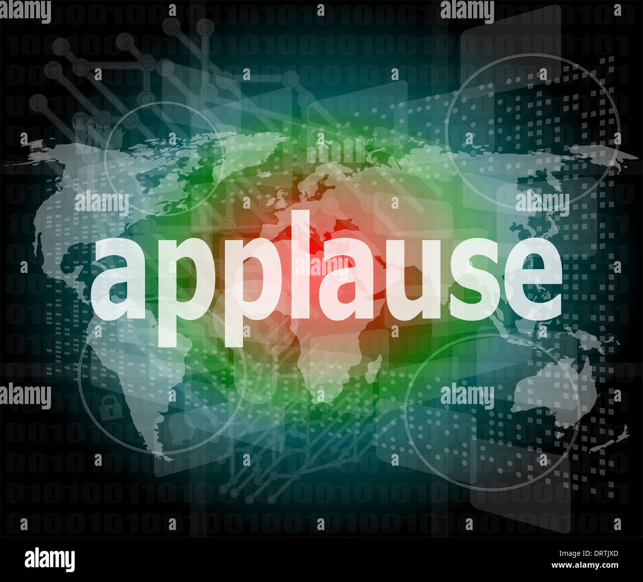 applause word poster concept. Financial support message design Stock ...