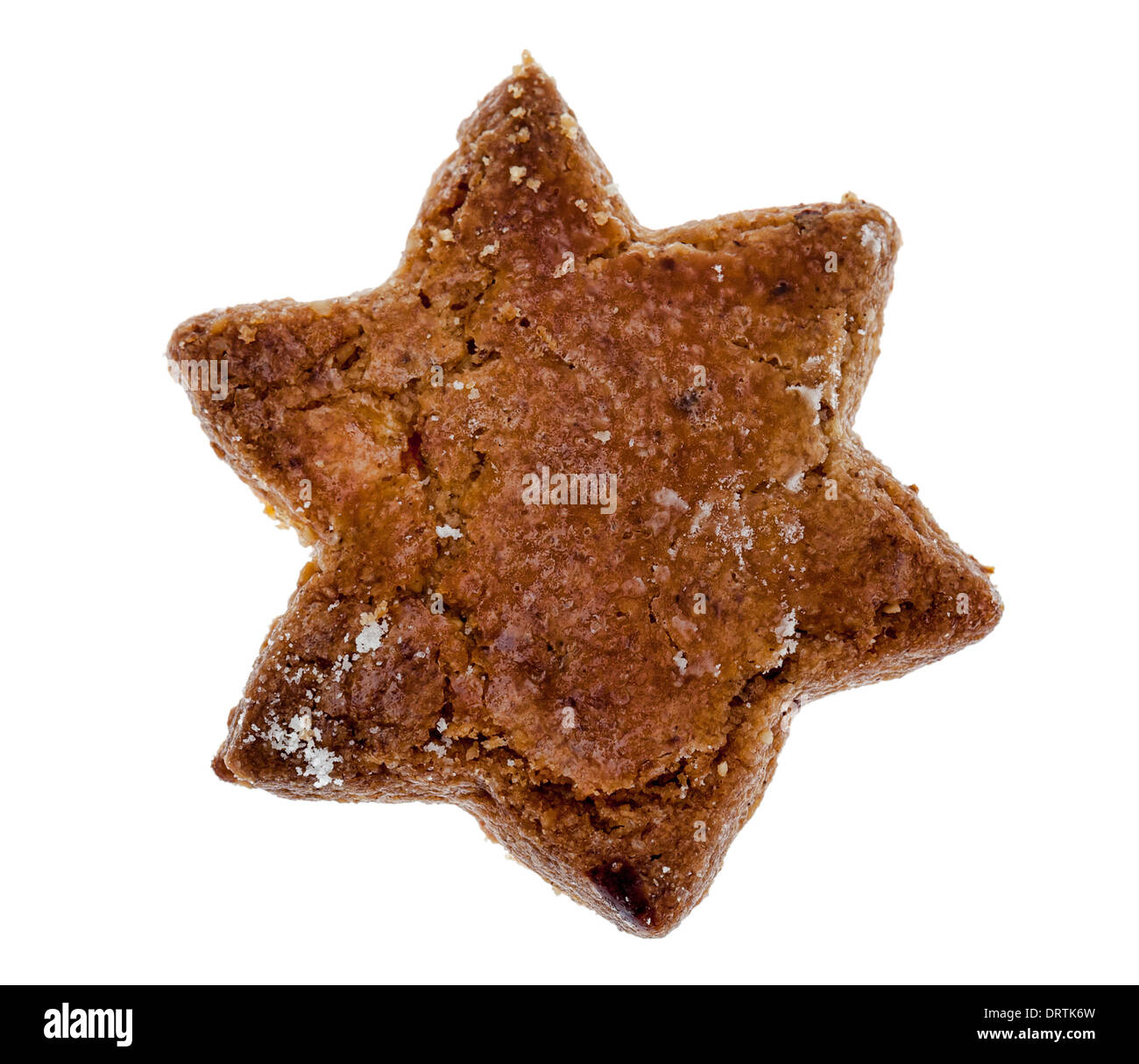 Image of a star shaped biscuit isolated against a white background ...