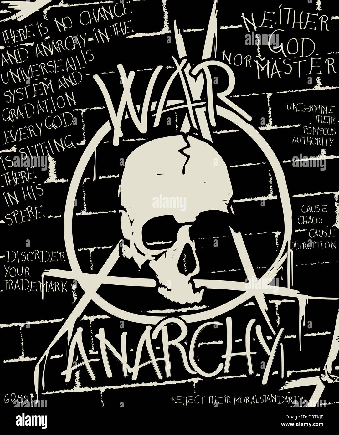 War and anarchy poster, abstract grunge background Stock Photo - Alamy