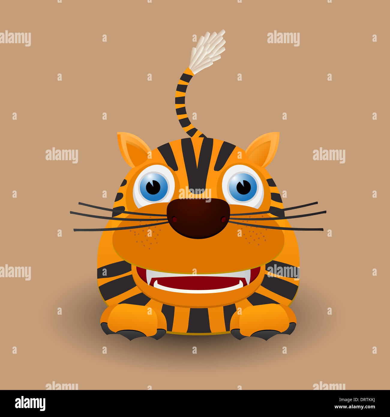 Cartoon single tiger hi-res stock photography and images - Alamy