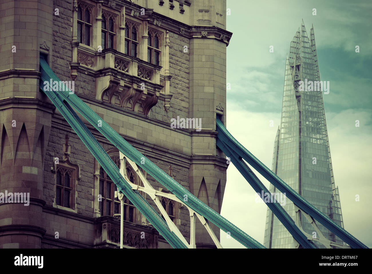 Tower Bridge closeup view in London Stock Photo - Alamy