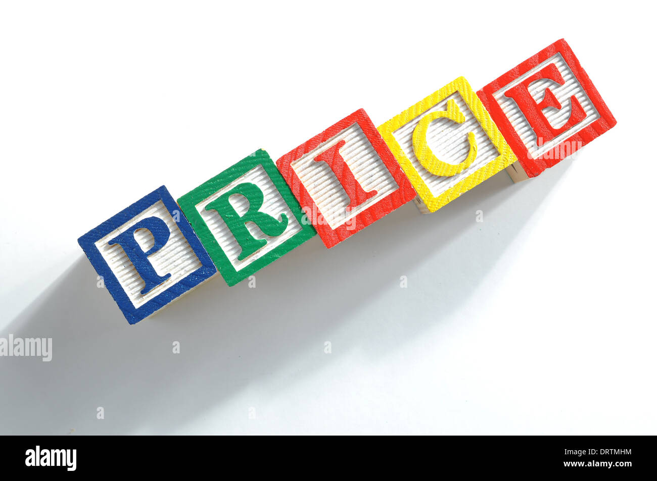 Price block on white background Stock Photo - Alamy