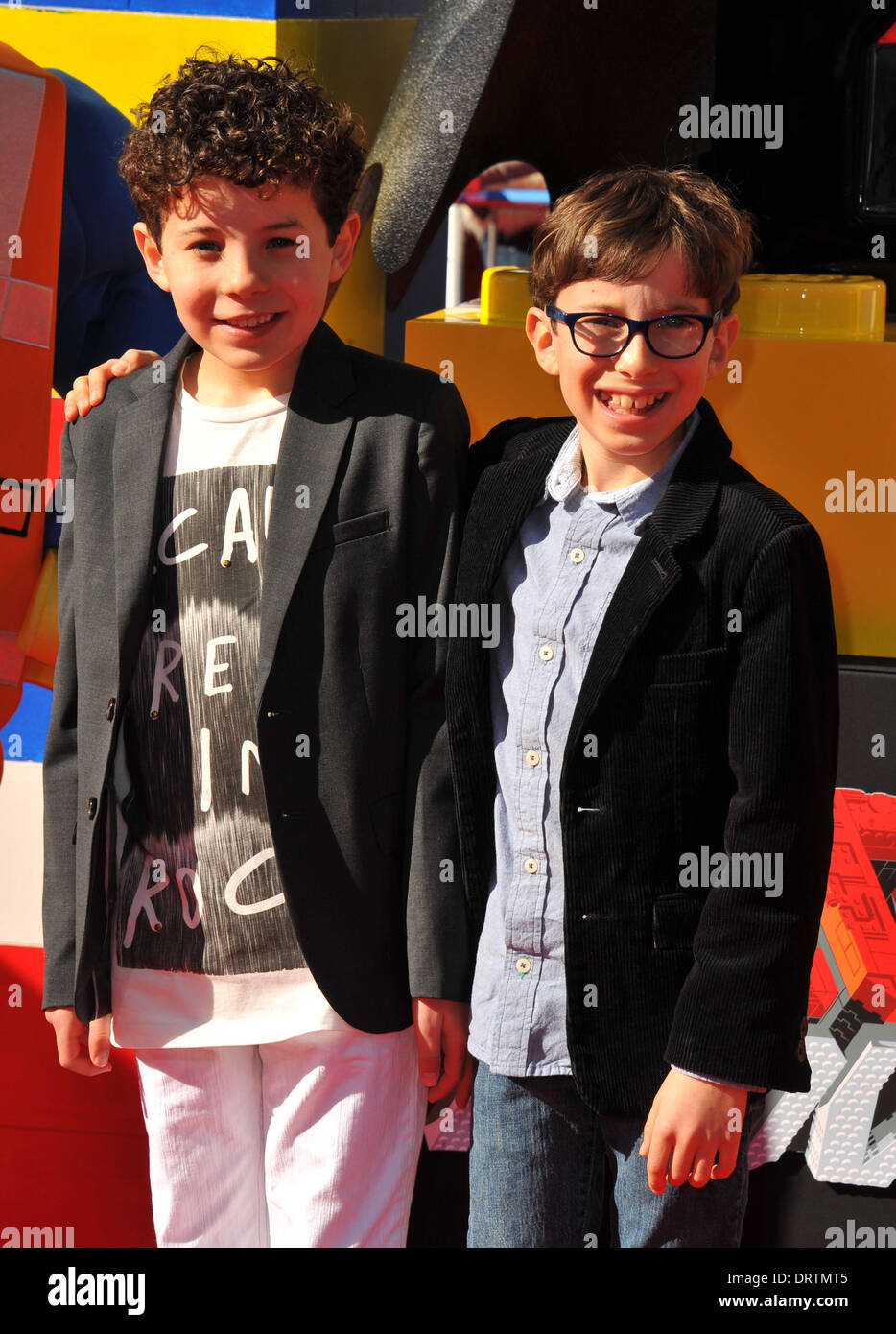 Los Angeles, California, USA. 1st Feb, 2014. Jaden Sand, Cole Sand ...