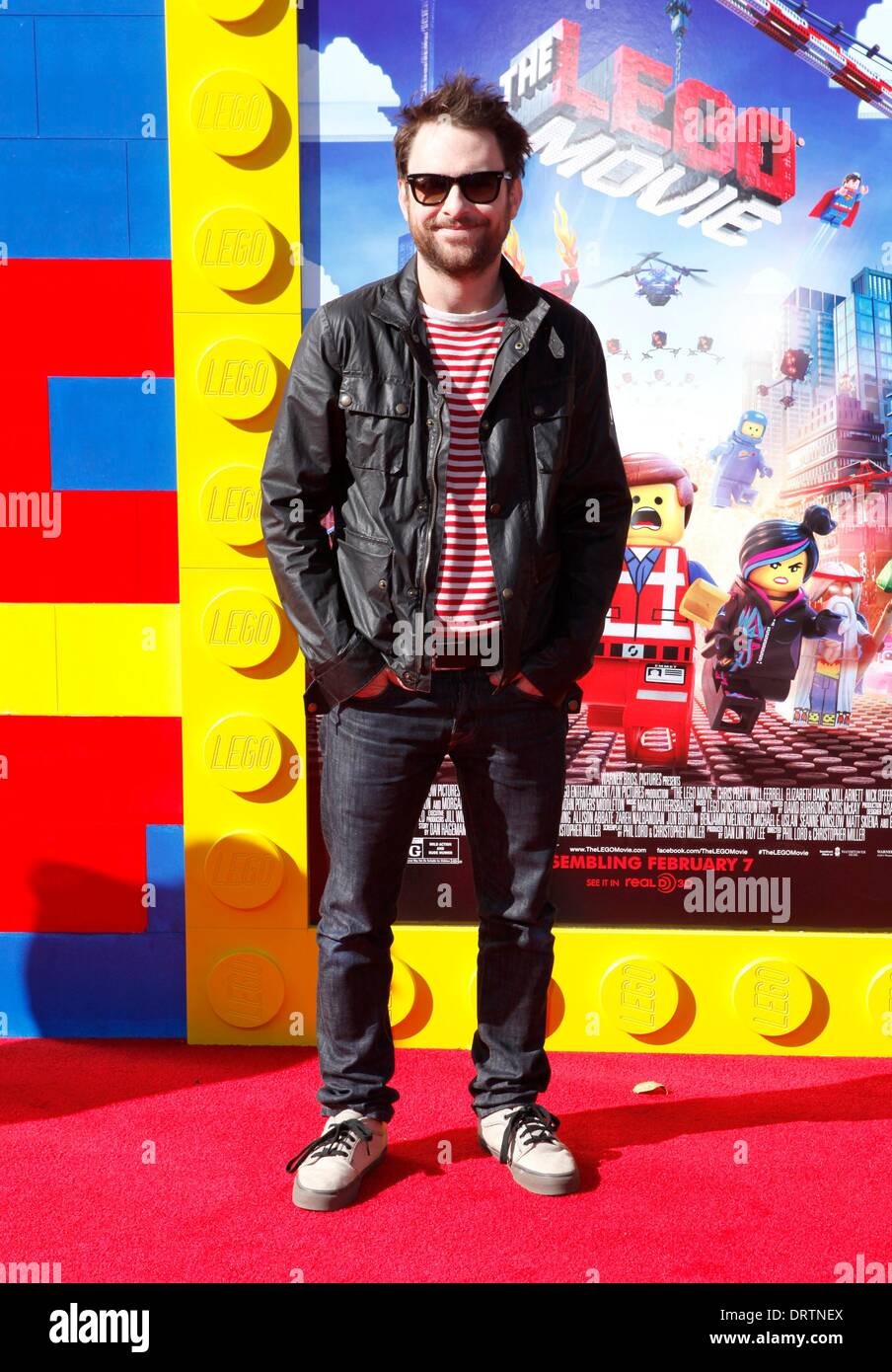Los Angeles, CA, USA. 1st Feb, 2014. Charlie Day at arrivals for LEGO ...