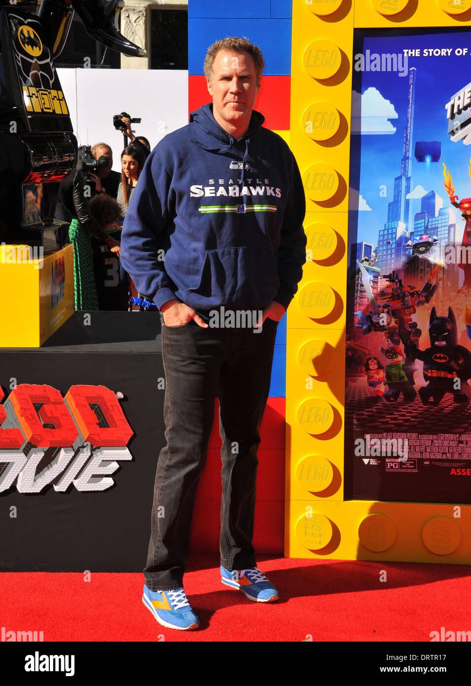 Los Angeles, CA, USA. 1st Feb, 2014. Will Ferrell at arrivals for LEGO ...