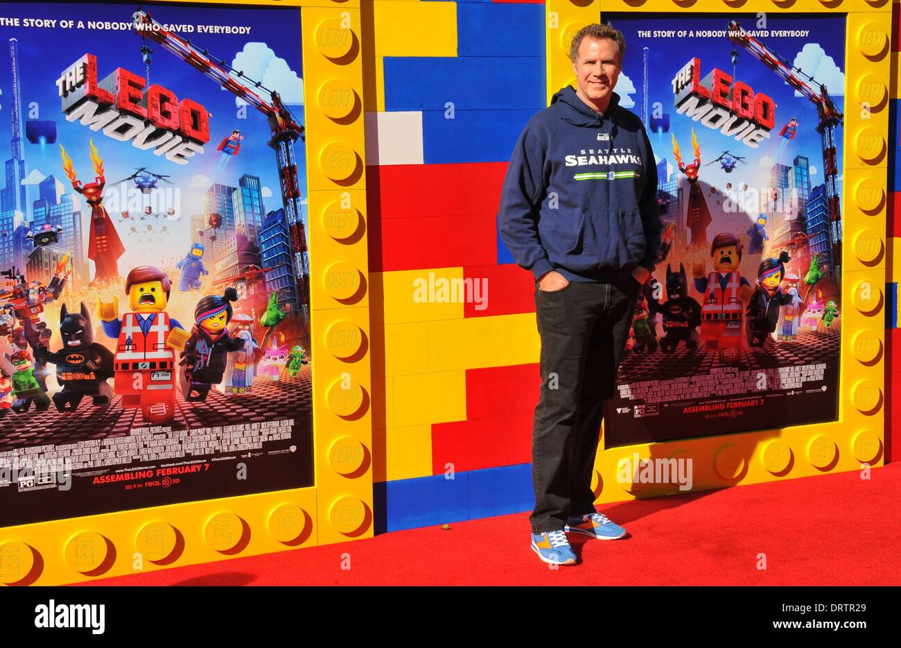 Los Angeles, CA, USA. 1st Feb, 2014. Will Ferrell at arrivals for LEGO ...