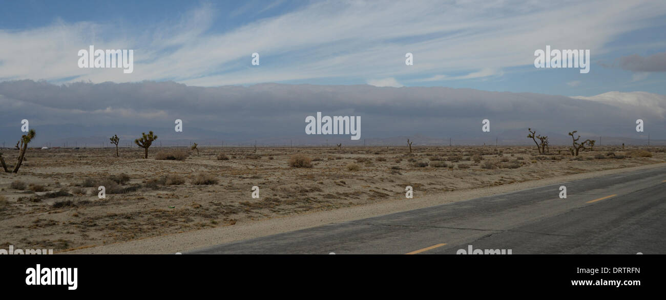 Jan 31, 2014. Mojave CA-USA. A cold winter storm cell creates high ...