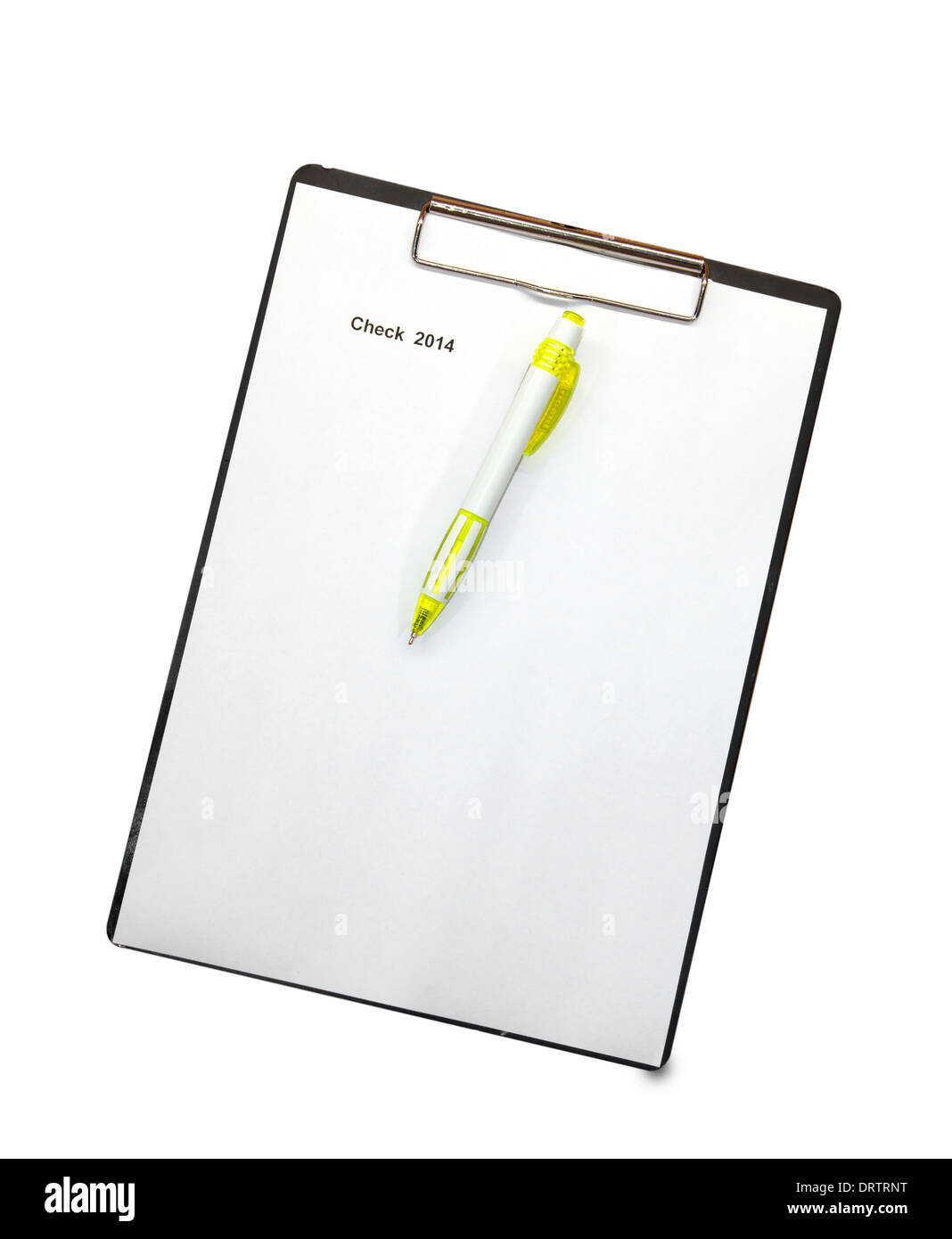 Checklist and Clipboard isolated on white background Stock Photo - Alamy