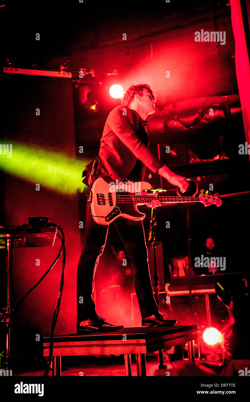 Toronto, Ontario, Canada. 1st Feb, 2014. DALLON WEEKES, bassist for ...
