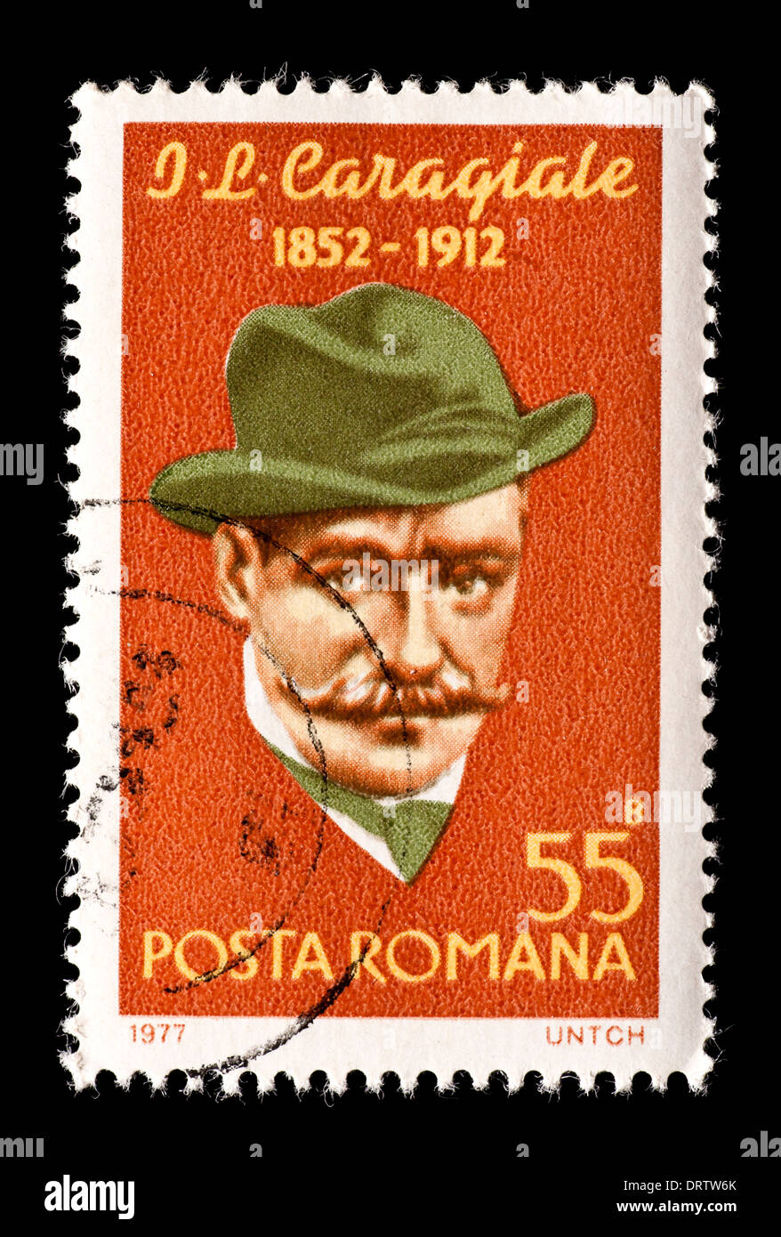 Postage stamp from Romania depicting Ion Luca Caragiale, Romanian ...