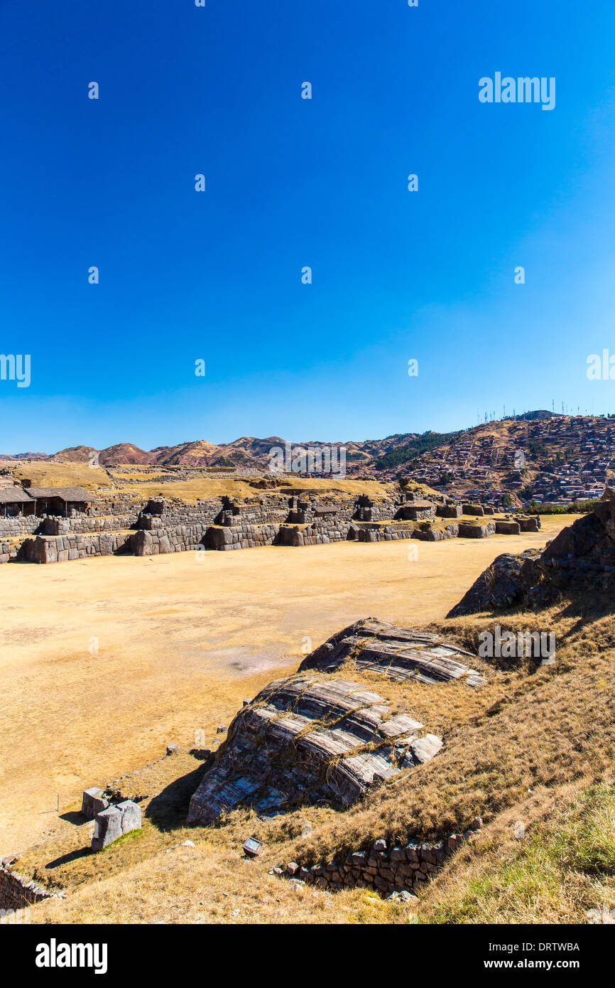 Inca Wall in SAQSAYWAMAN Peru South America. Example of polygonal ...