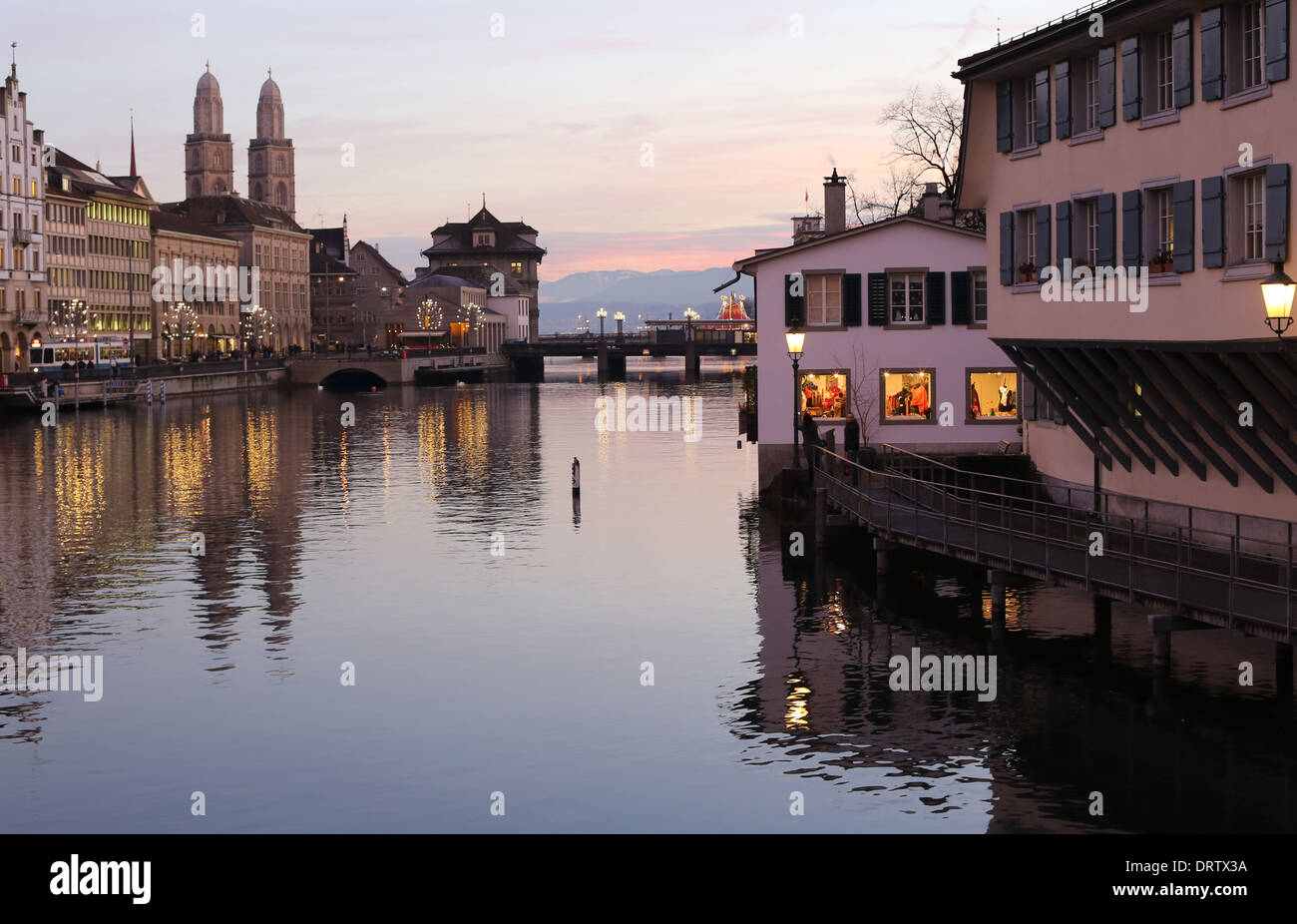 Limmat river limmat quay hi-res stock photography and images - Alamy