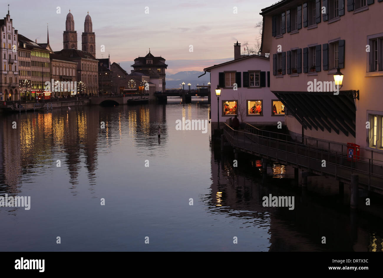 View to limmat river hi-res stock photography and images - Alamy