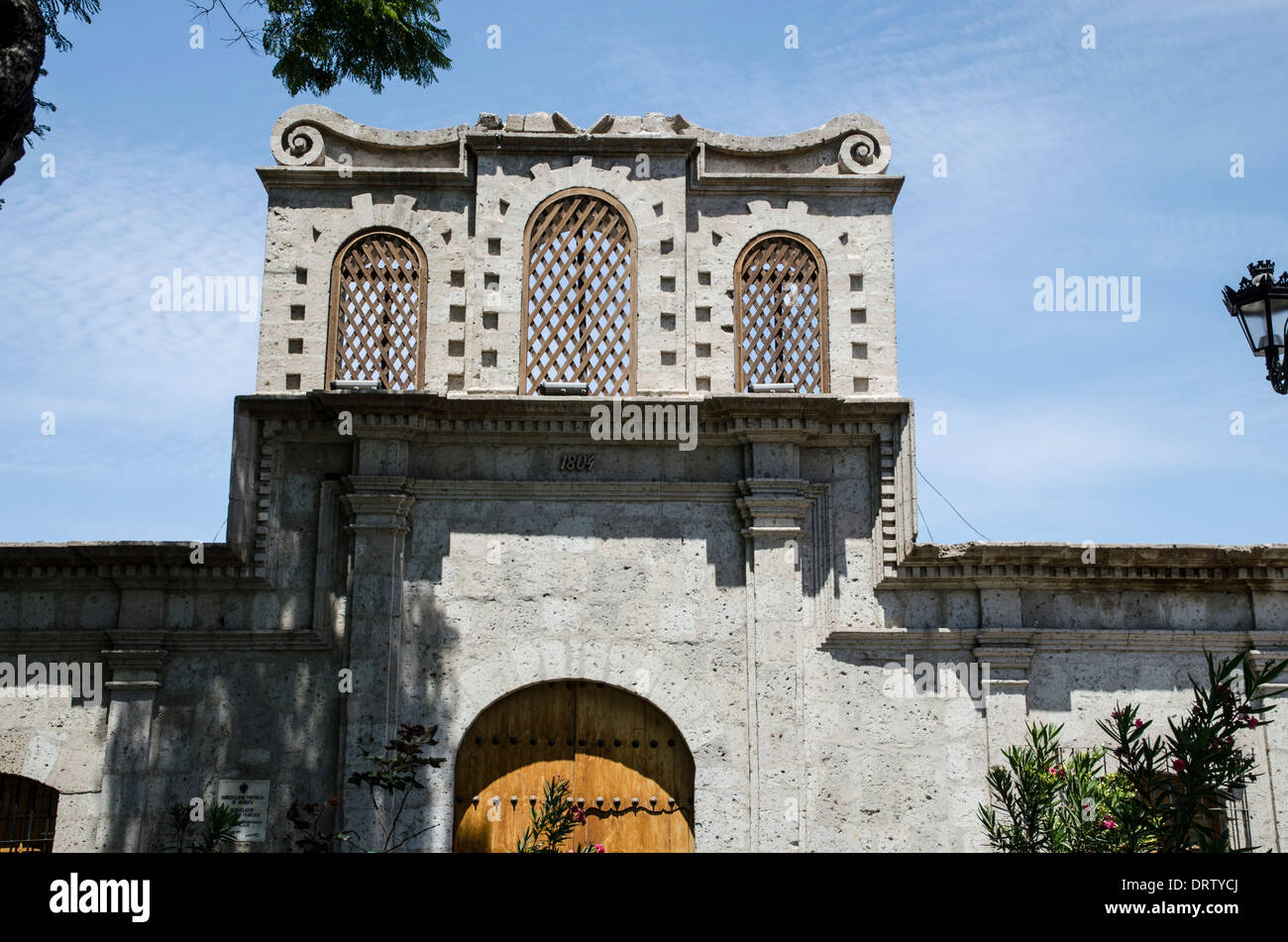 Traditional architecture in Arequipa city. Arequipa. Peru. UNESCO World ...