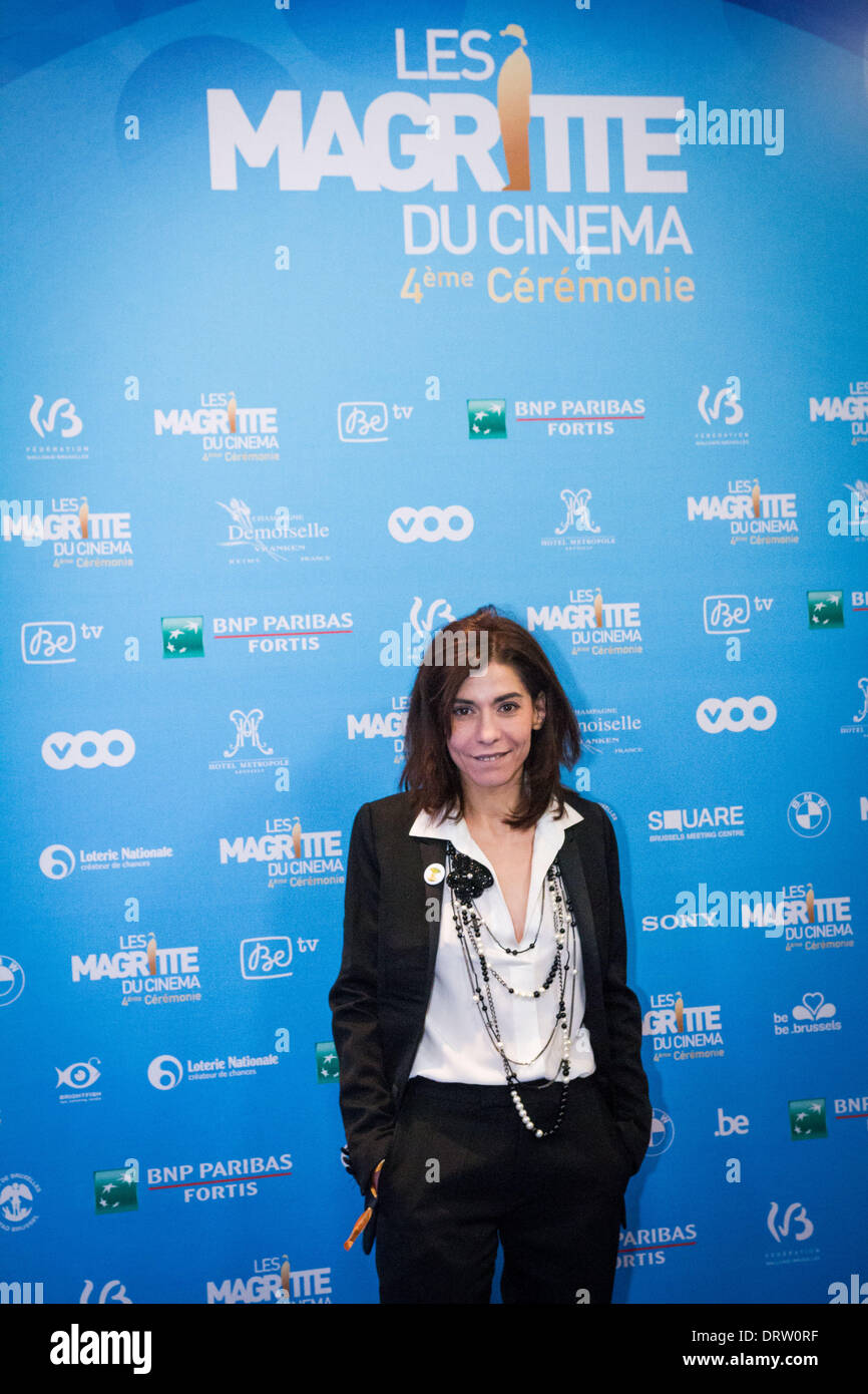 Brussels, Belgium. 1st Feb, 2014. The actress Lubna Azabal at the 4th ...