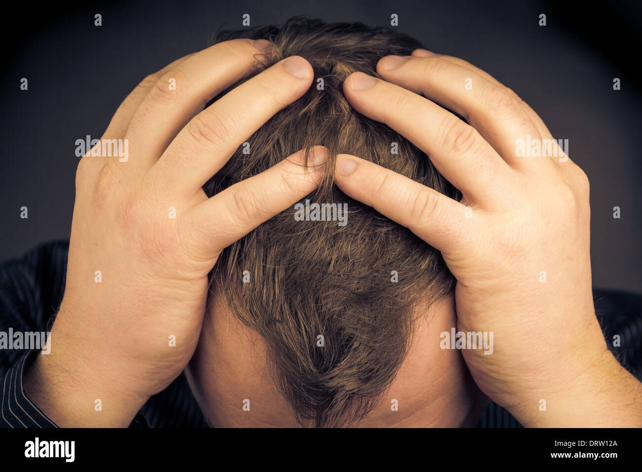 Praying hands over head hi-res stock photography and images - Alamy