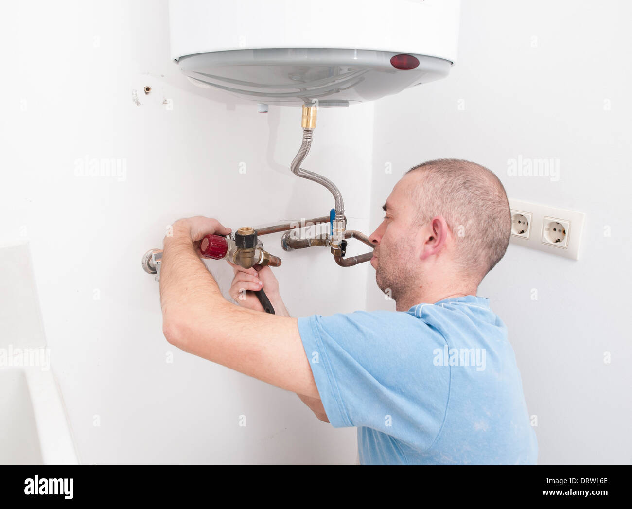 Plumbing inside home hi-res stock photography and images - Alamy