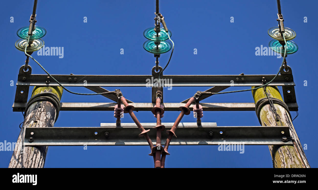 Pylon glass insulator hi-res stock photography and images - Alamy