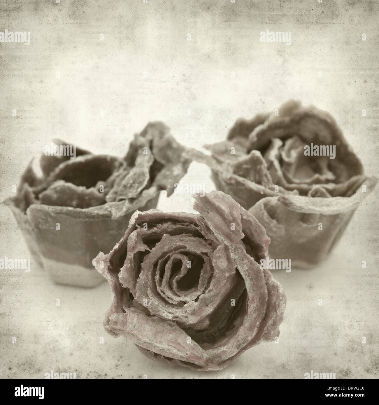 textured old paper background with rose kindling Stock Photo - Alamy