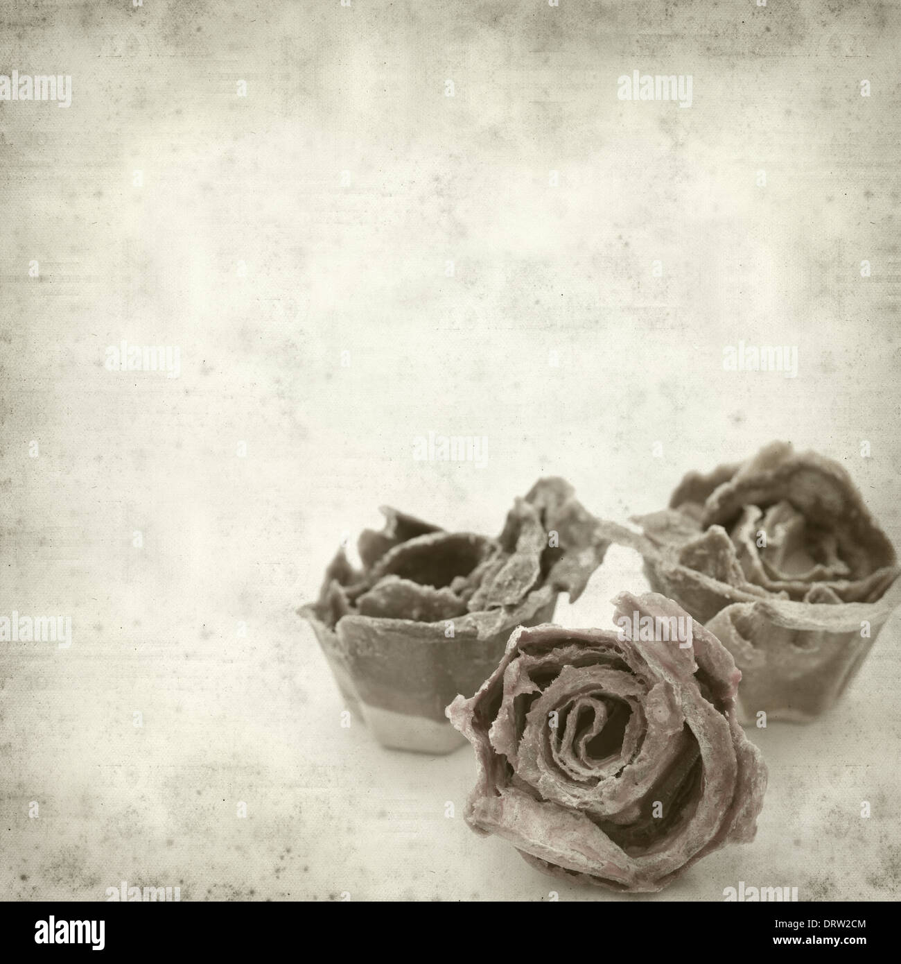 textured old paper background with rose kindling Stock Photo - Alamy