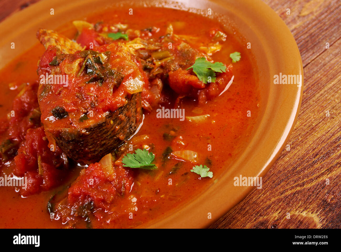 Hraime - Libyan prepared fish . fried mullet in tomato sauce with spice ...