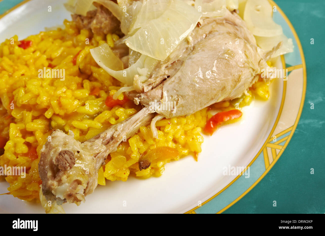 poulet yassa .roasted chickens .Yassa is a spicy marinated food ...