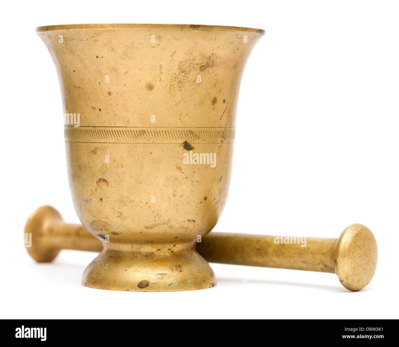 Bronze mortar and pestle Cut Out Stock Images & Pictures - Alamy