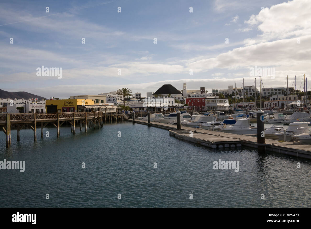 Rubicon Marina Playa Blanca Lanzarote waterside restaurants and shops ...