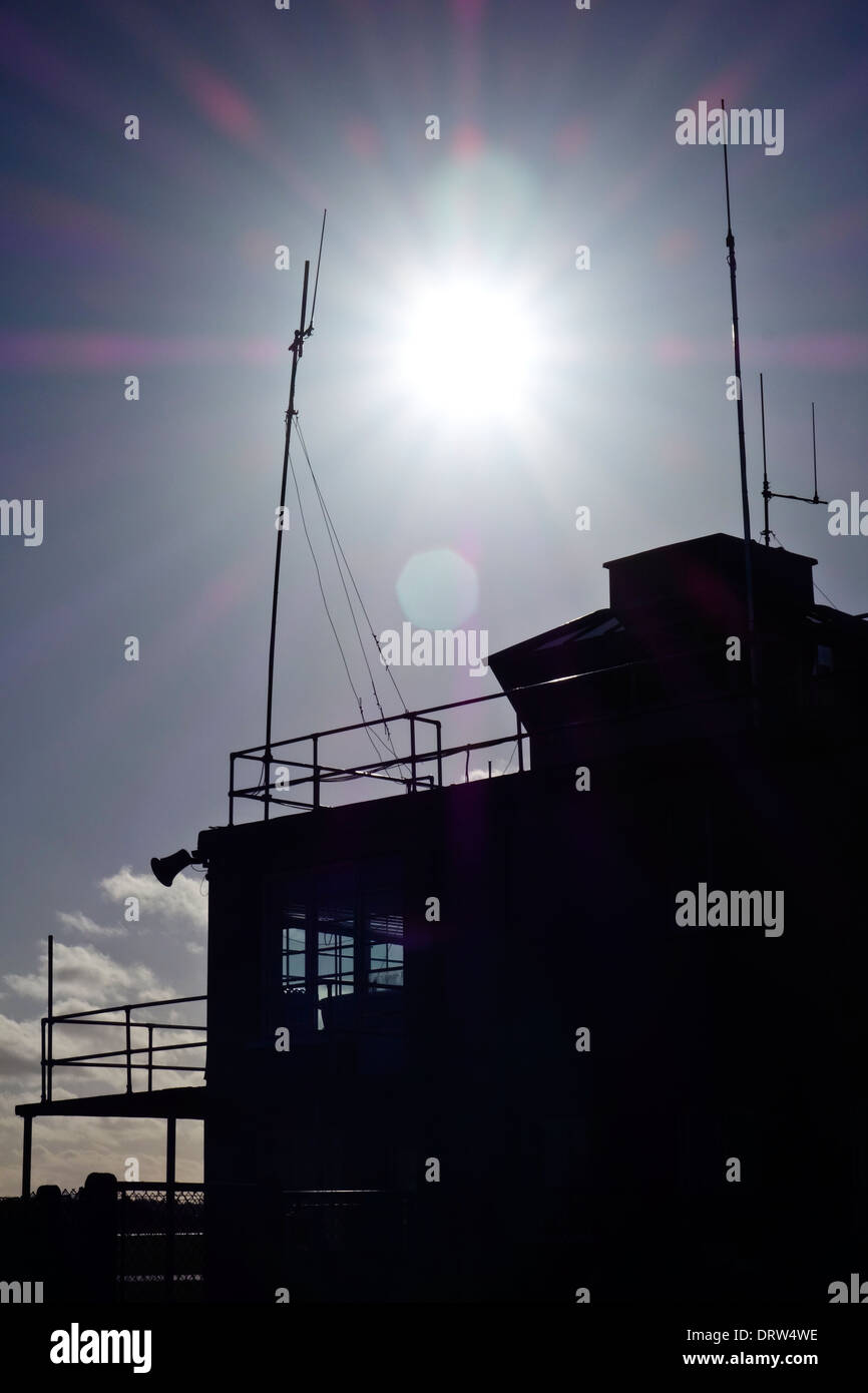 Control tower Duxford airfield Stock Photo - Alamy
