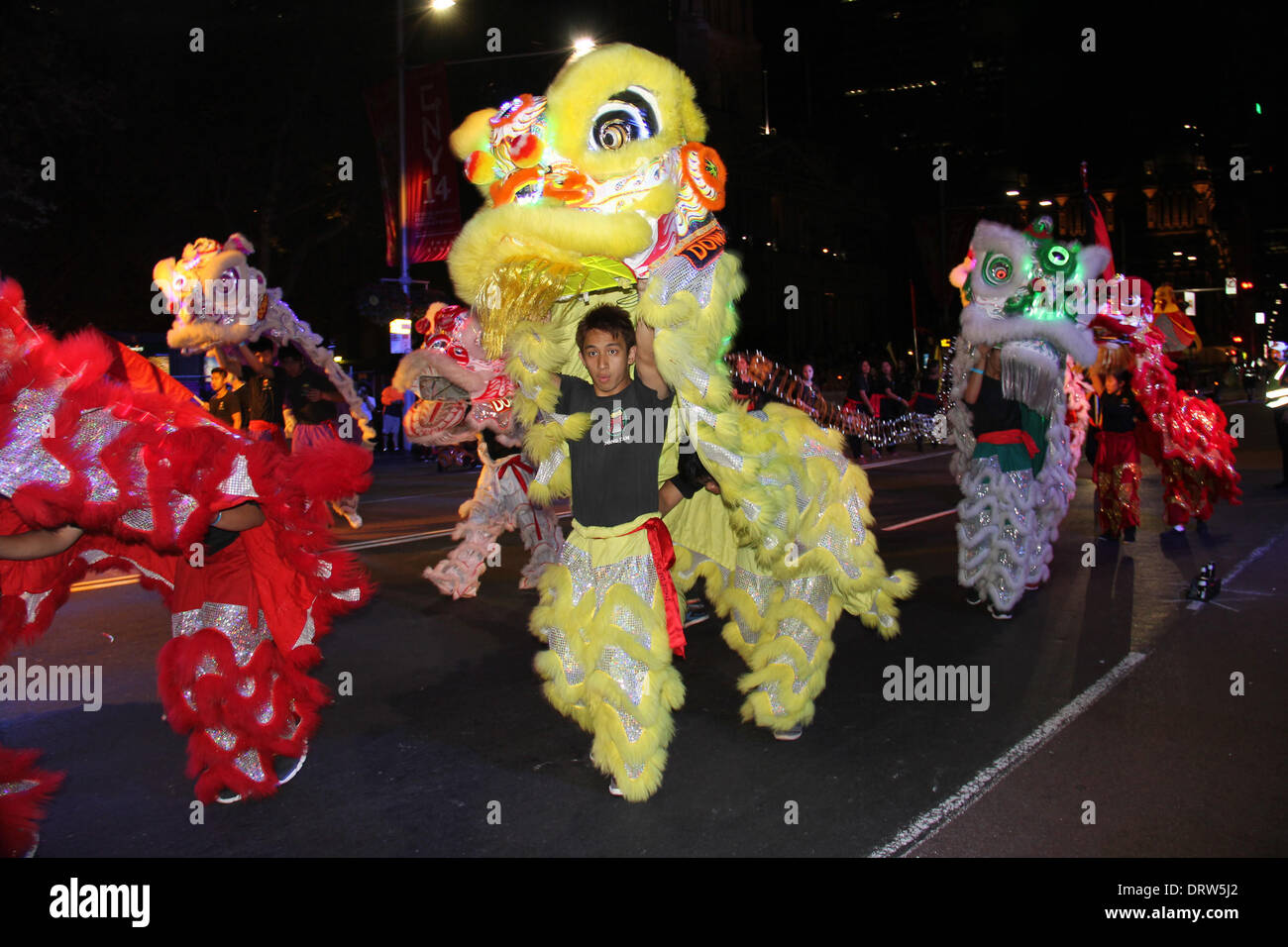 Chinese new year australia lion hi-res stock photography and images - Alamy