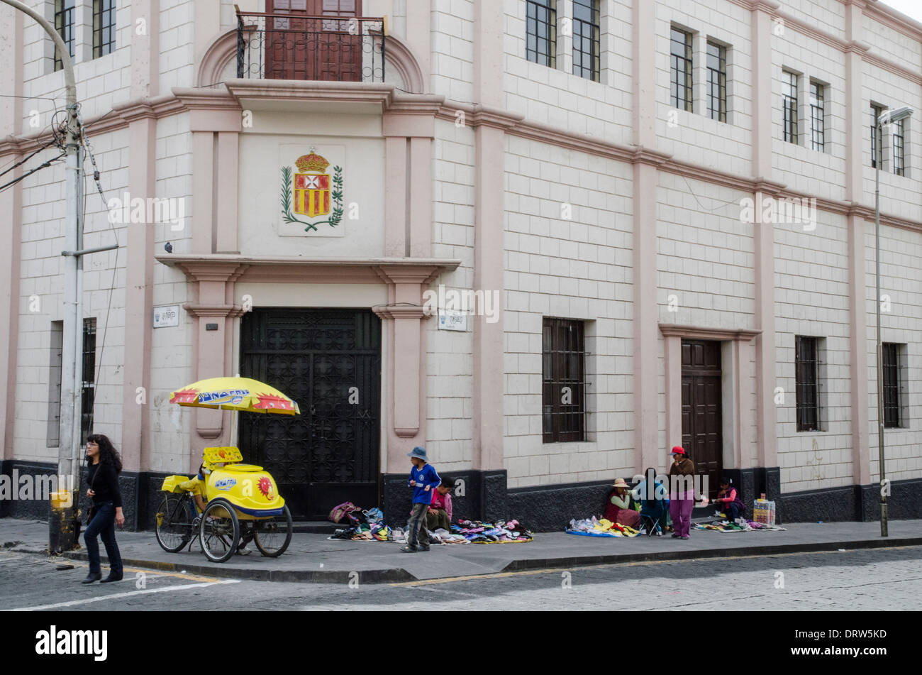 Traditional architecture in Arequipa city. Arequipa. Peru. UNESCO World ...