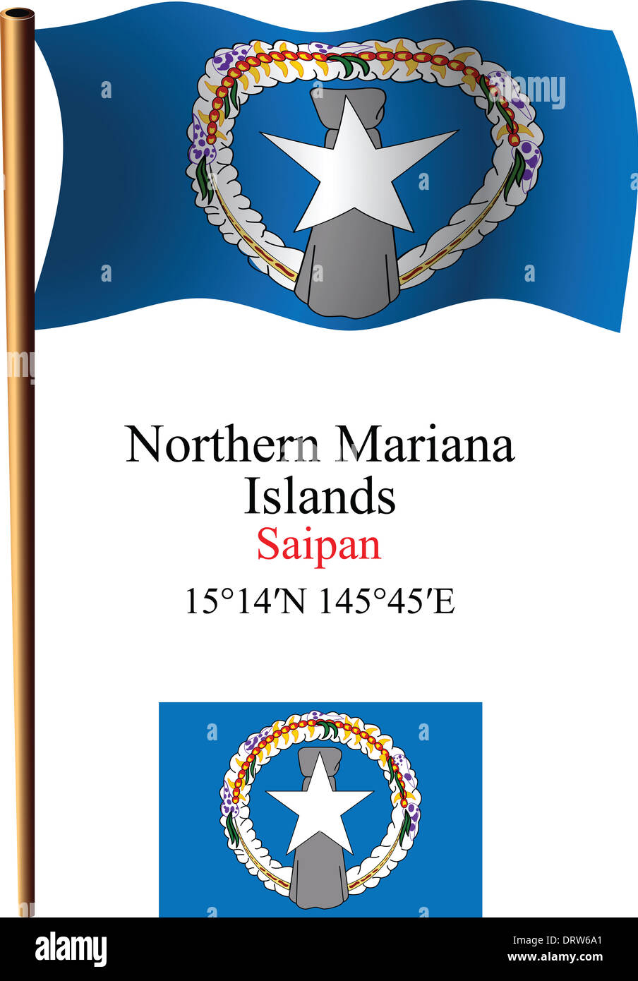 Saipan flag hi-res stock photography and images - Alamy