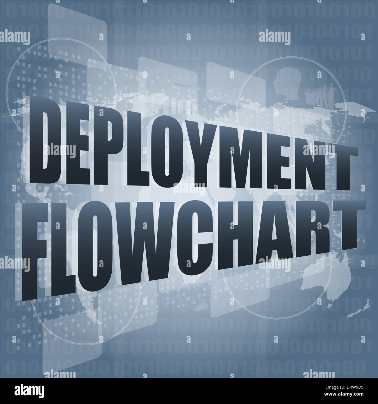 deployment flowchart on business digital touch screen Stock Photo - Alamy