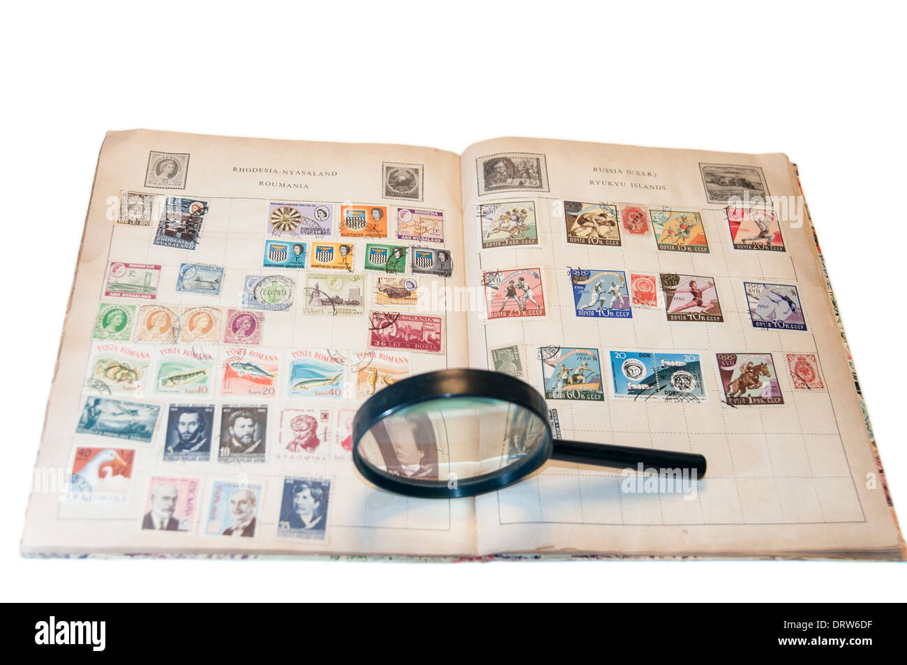 Stamp collectors Cut Out Stock Images & Pictures - Alamy