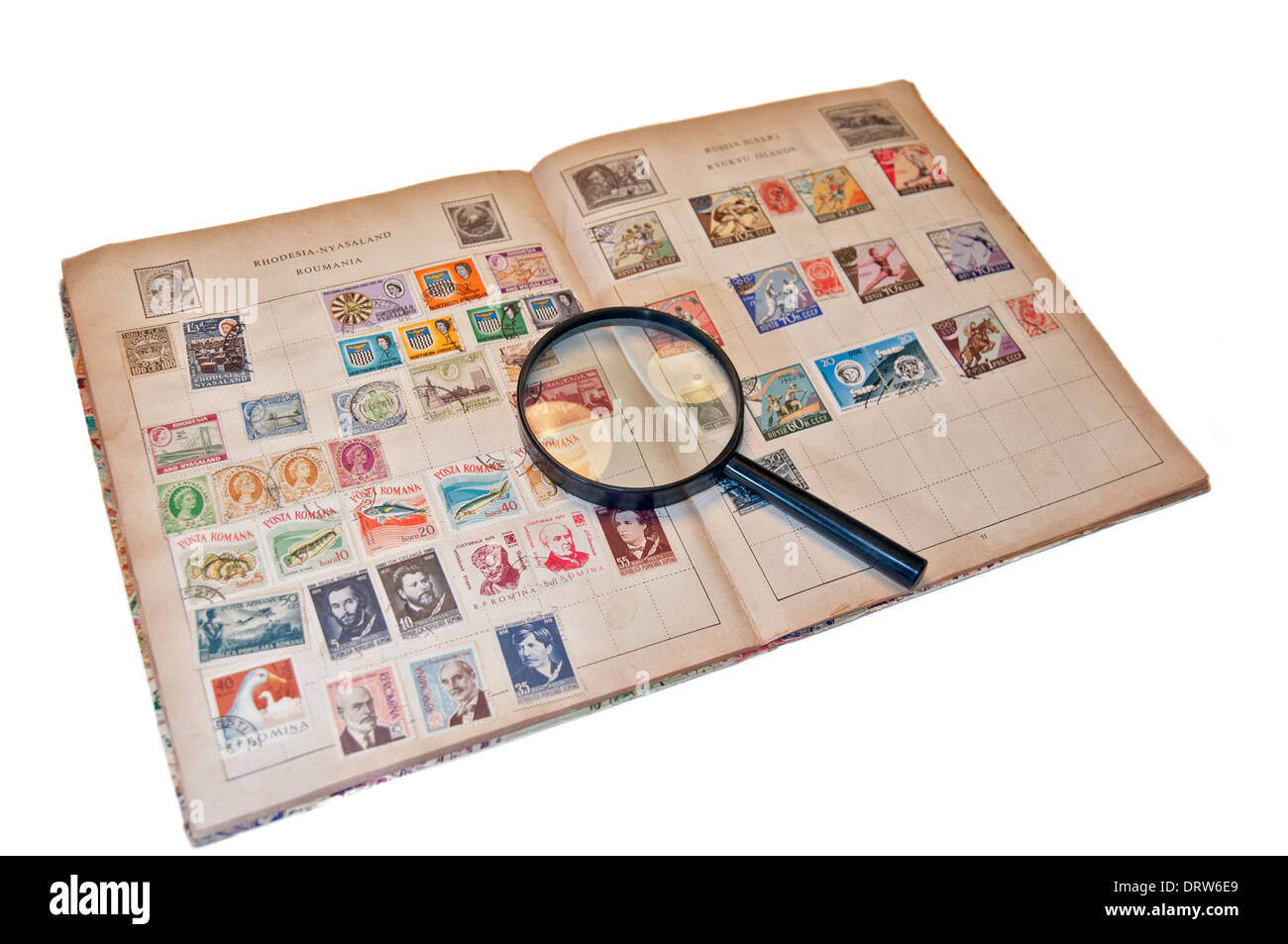 Vintage stamp stamps album albums hi-res stock photography and images ...