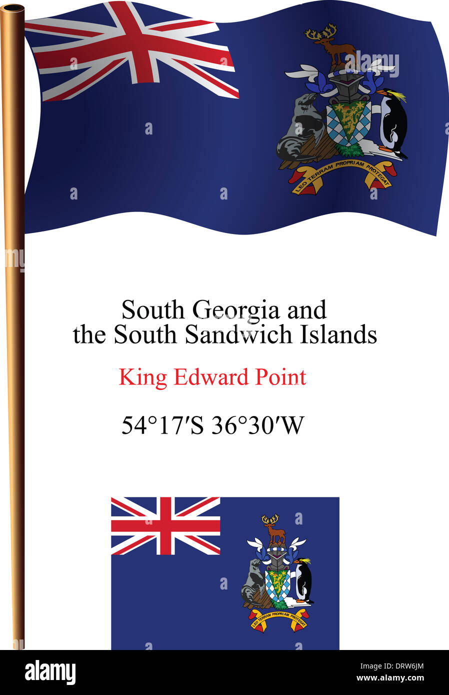 South georgia islands flag hi-res stock photography and images - Alamy