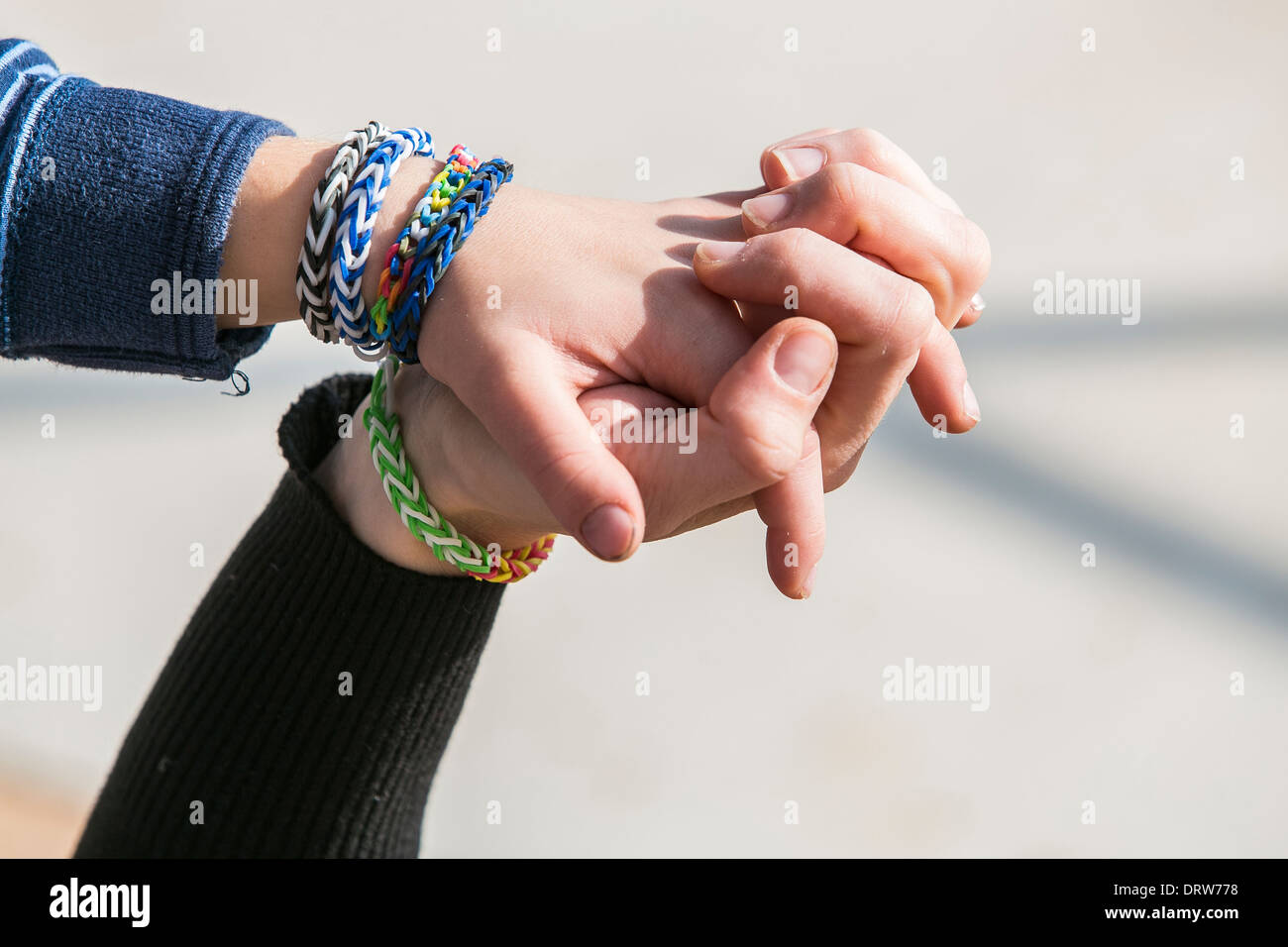 Linking hands hi-res stock photography and images - Alamy