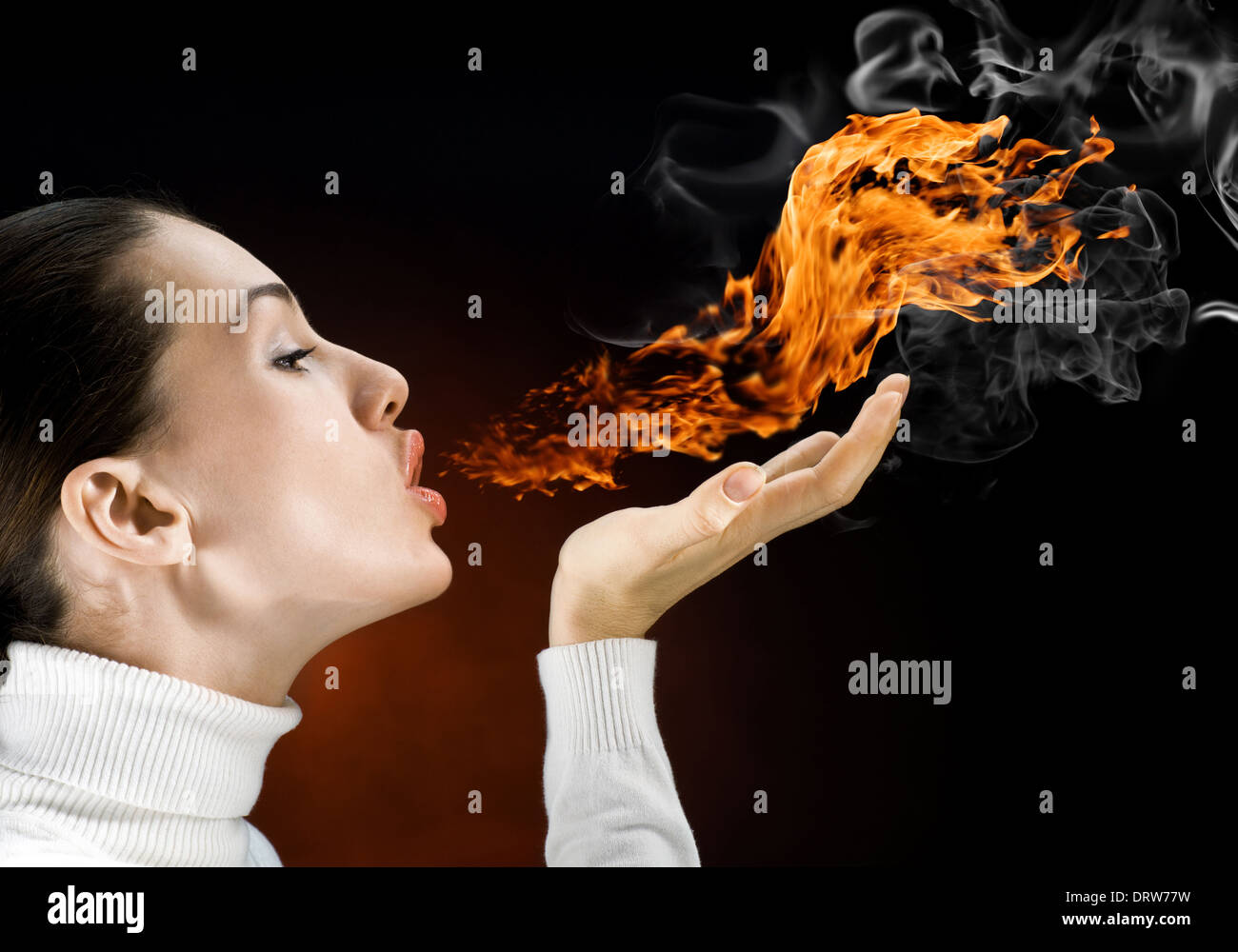 Fiery face hi-res stock photography and images - Alamy