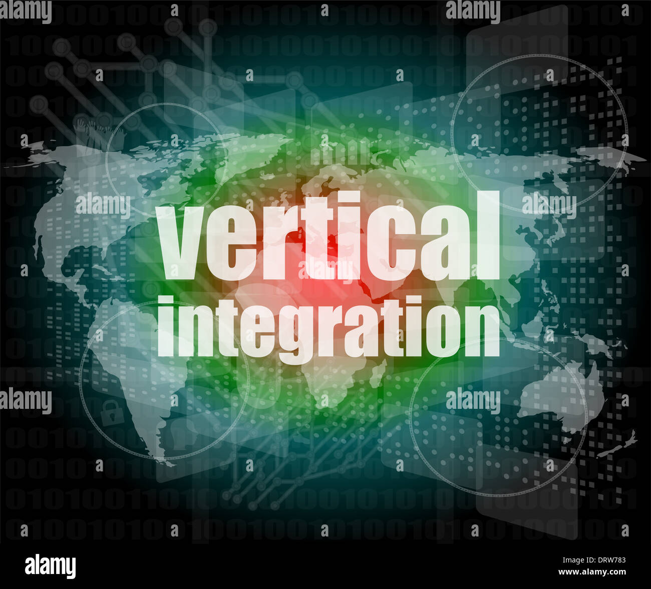 Business concept: words Vertical Integration on digital screen Stock ...