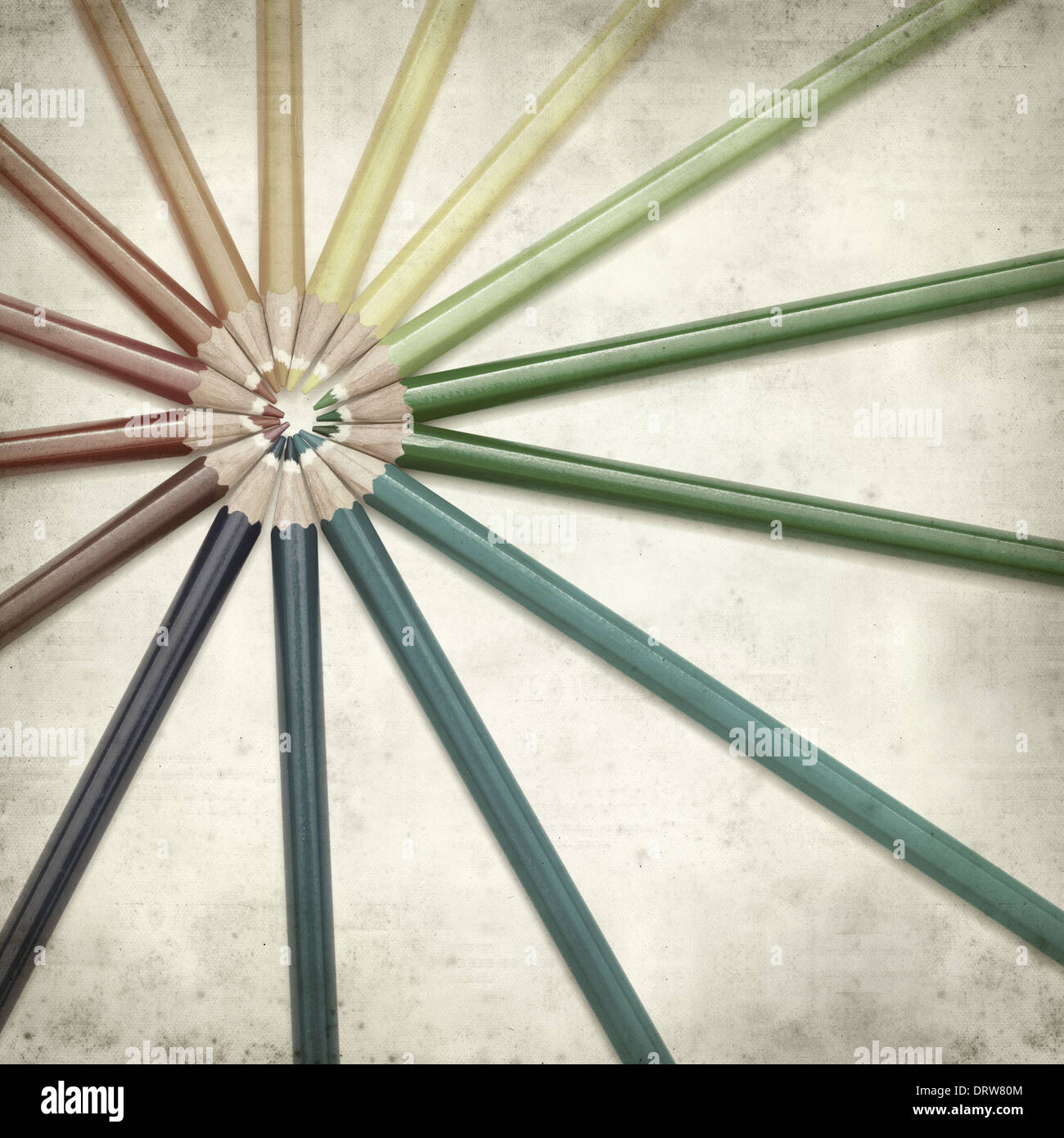 textured old paper background with color pencils Stock Photo - Alamy