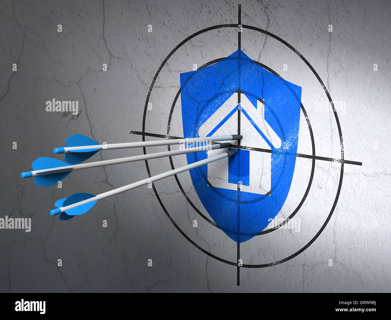 Shield protect arrows hi-res stock photography and images - Alamy