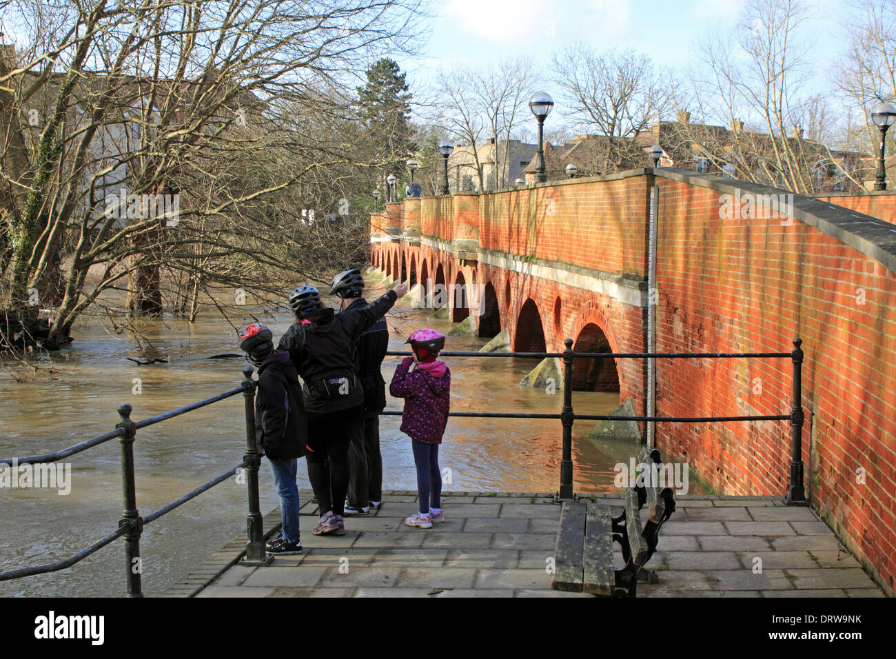 Leatherhead bridge river mole surrey hi-res stock photography and ...