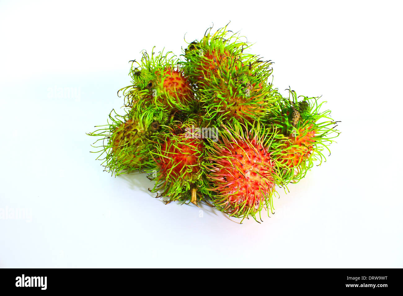 rambutan fruit on white background Stock Photo - Alamy