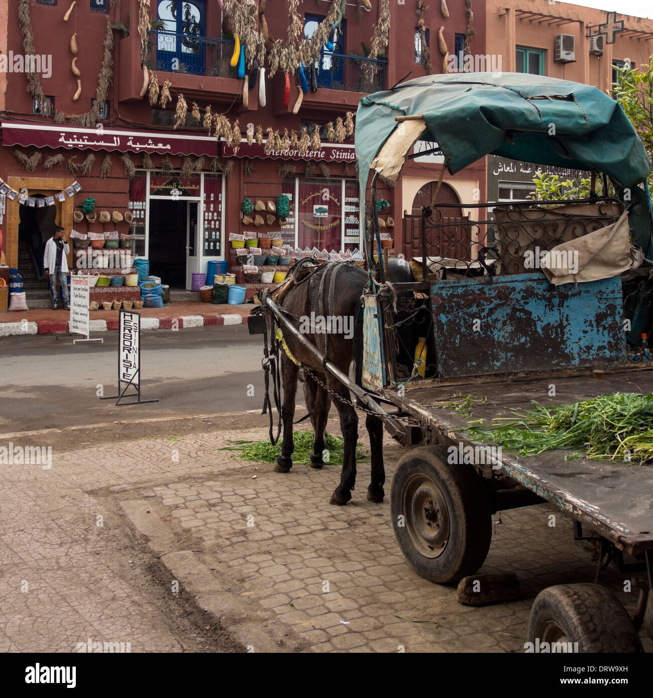 Marrakech street view hi-res stock photography and images - Alamy