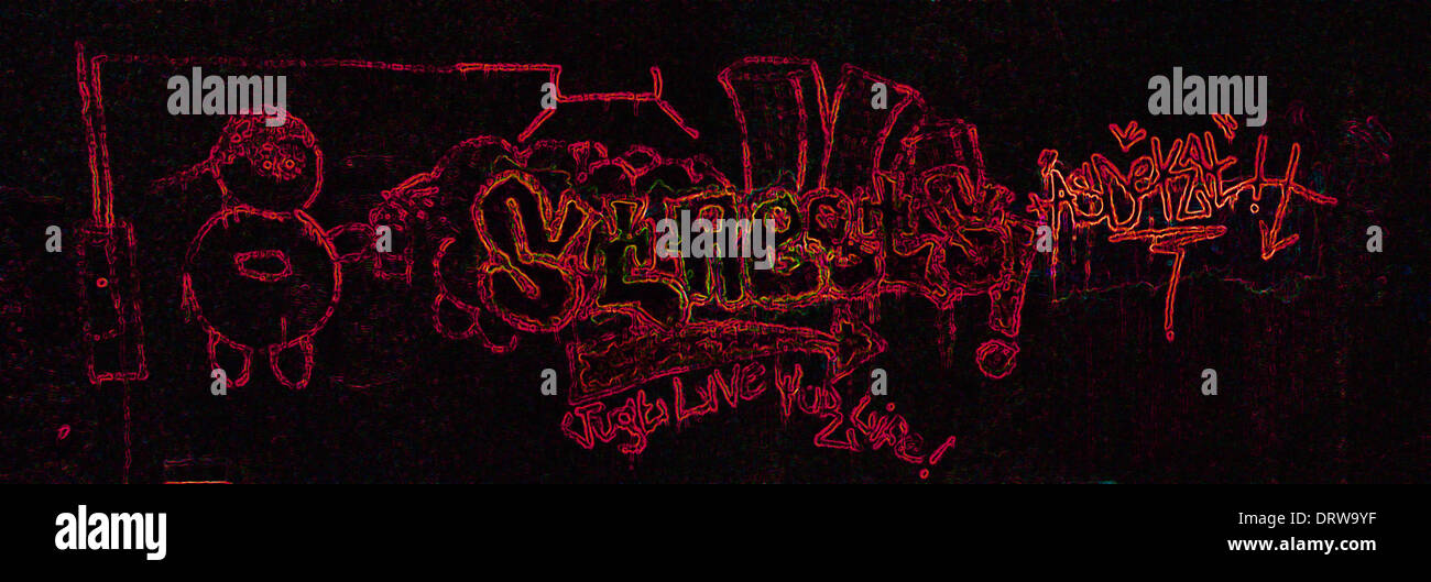 Street wall graffiti tags hi-res stock photography and images - Alamy