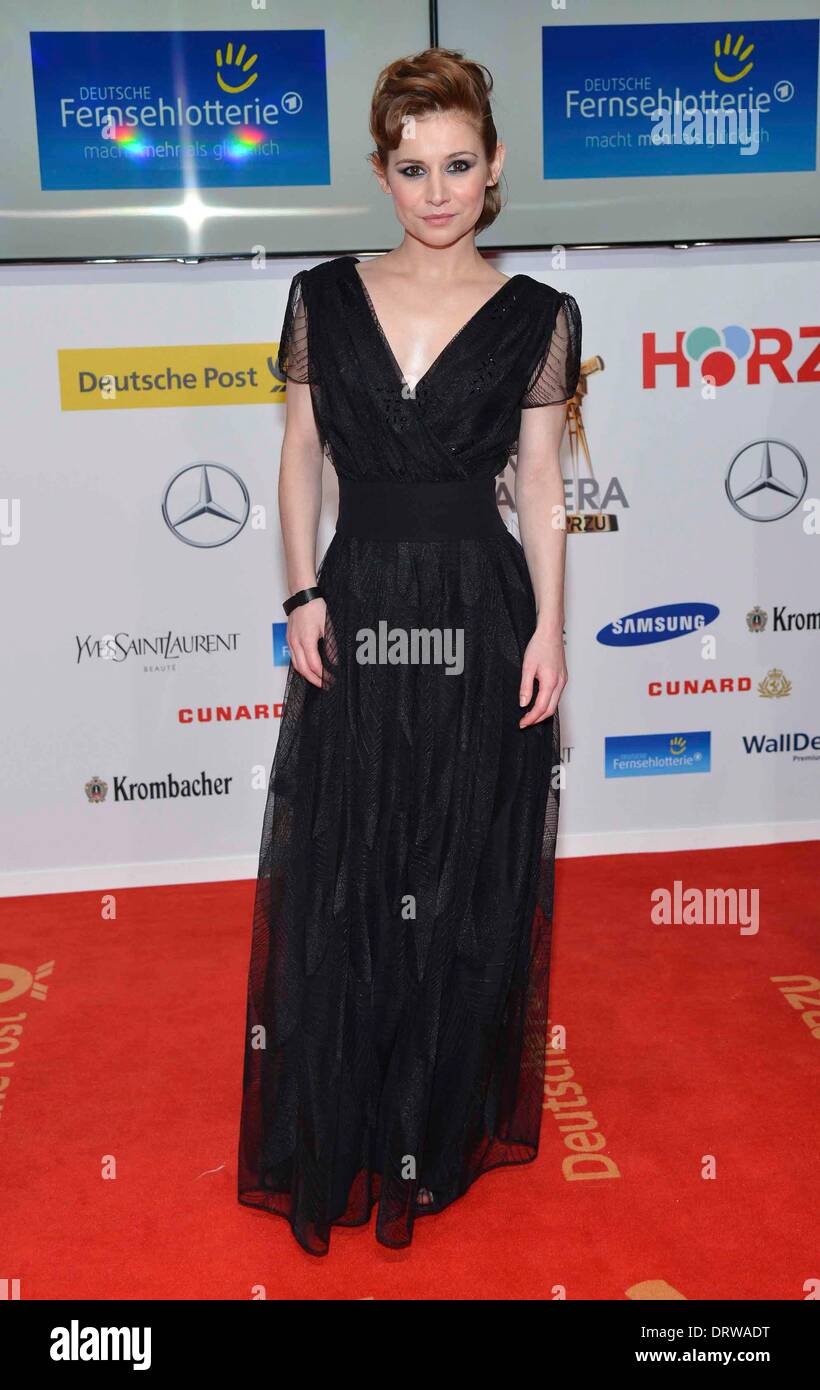 Actress Josephine Preuss arrives at the 49.Goldene Kamera 2014 at ...